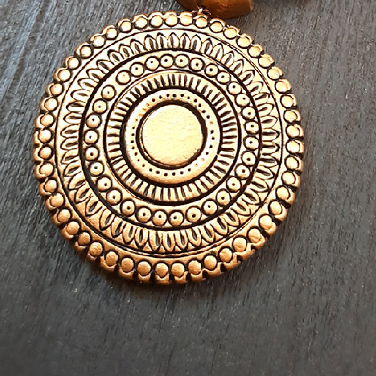 100% Handmade Natural Organic Terracotta Clay& Gold Plated - Etsy
