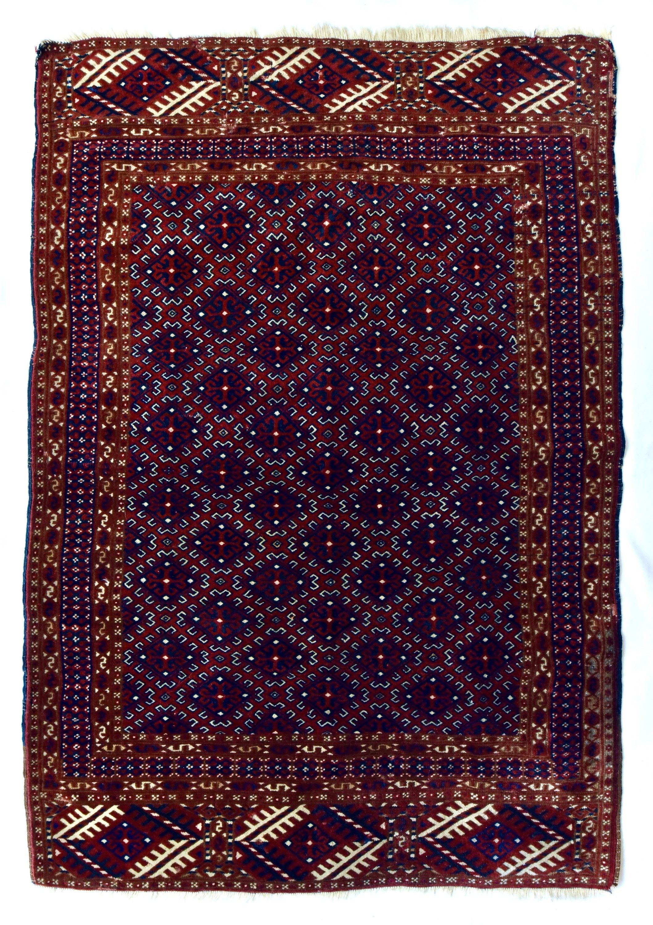 Antique Central Asian Turkmen Yomud Tribe Rug Nomadic Turkmen Yomud ...