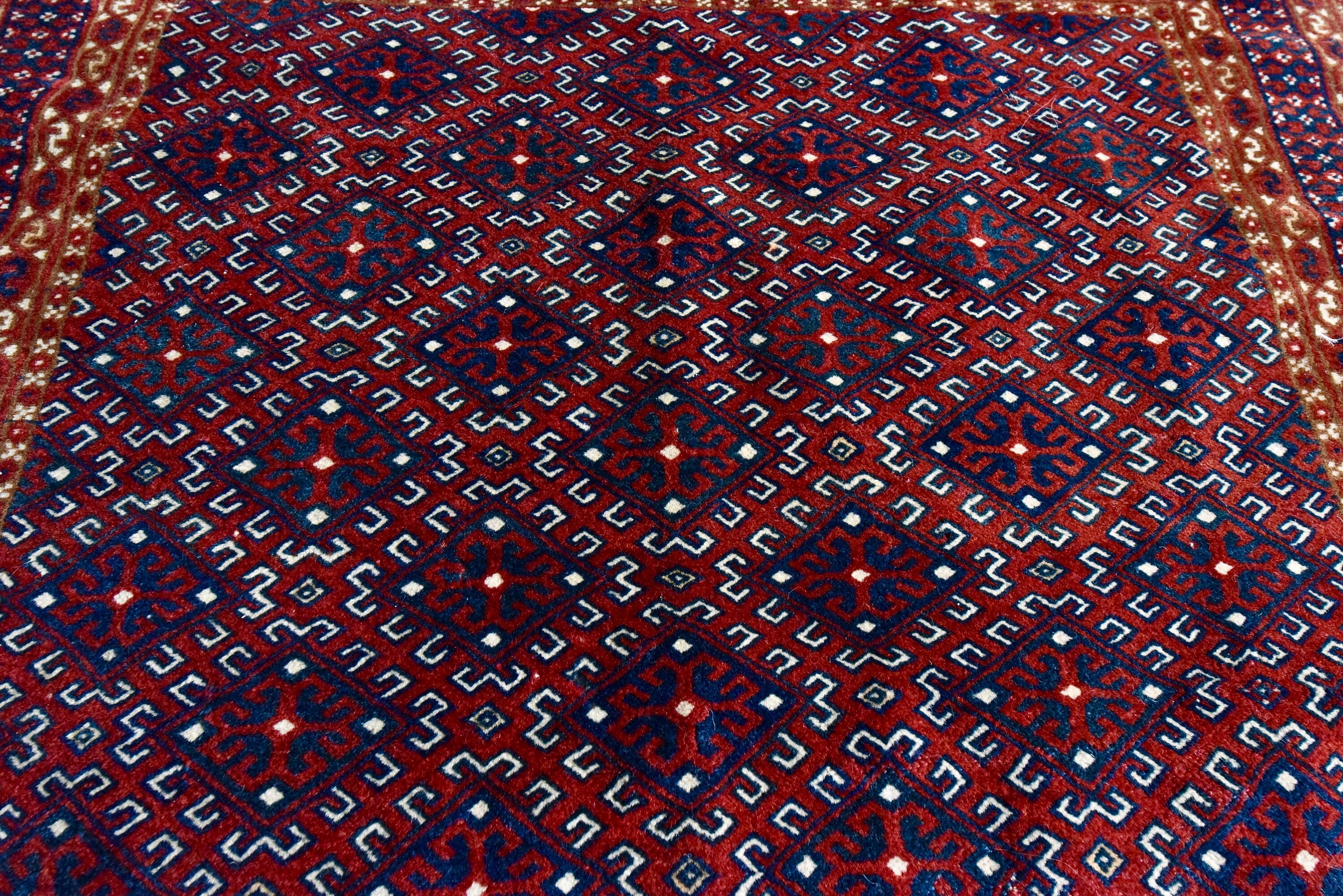 Antique Central Asian Turkmen Yomud Tribe Rug Nomadic Turkmen Yomud ...