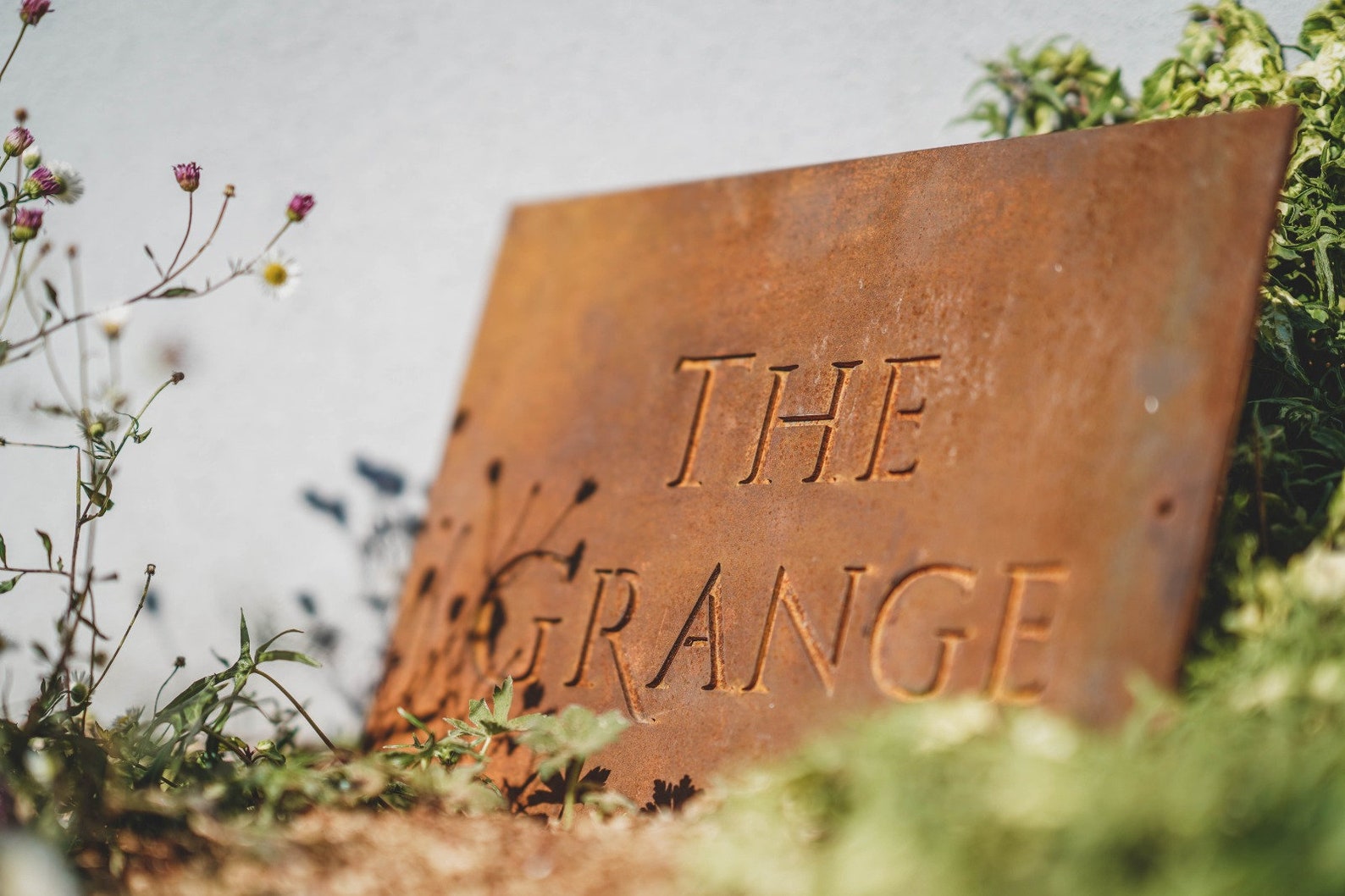 Rusty Metal House Sign. Rustic House Sign. Corten House Sign - Etsy