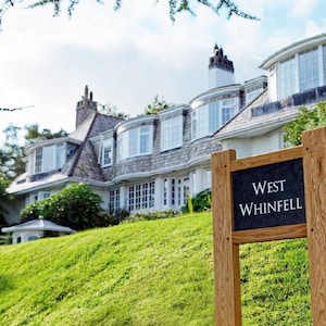 Engraved Slate House Sign With Oak Posts. Freestanding Oak and Slate ...
