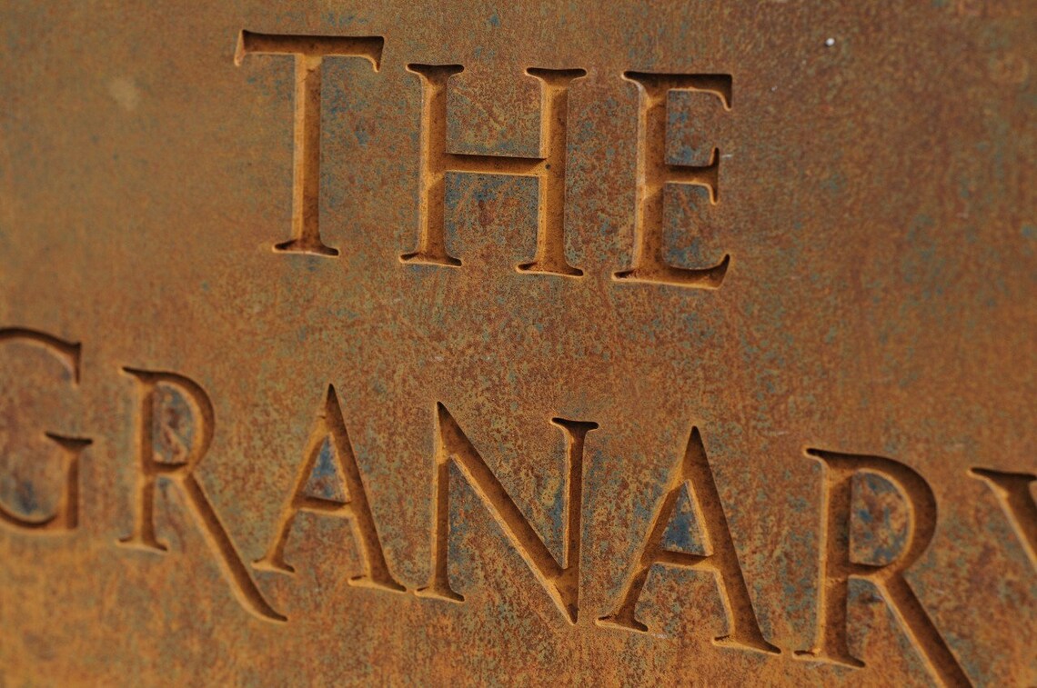 Rusty Metal House Sign. Rustic House Sign. Corten House Sign - Etsy