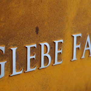 Rusty Metal House Sign. Rustic House Sign. Corten House Sign. - Etsy