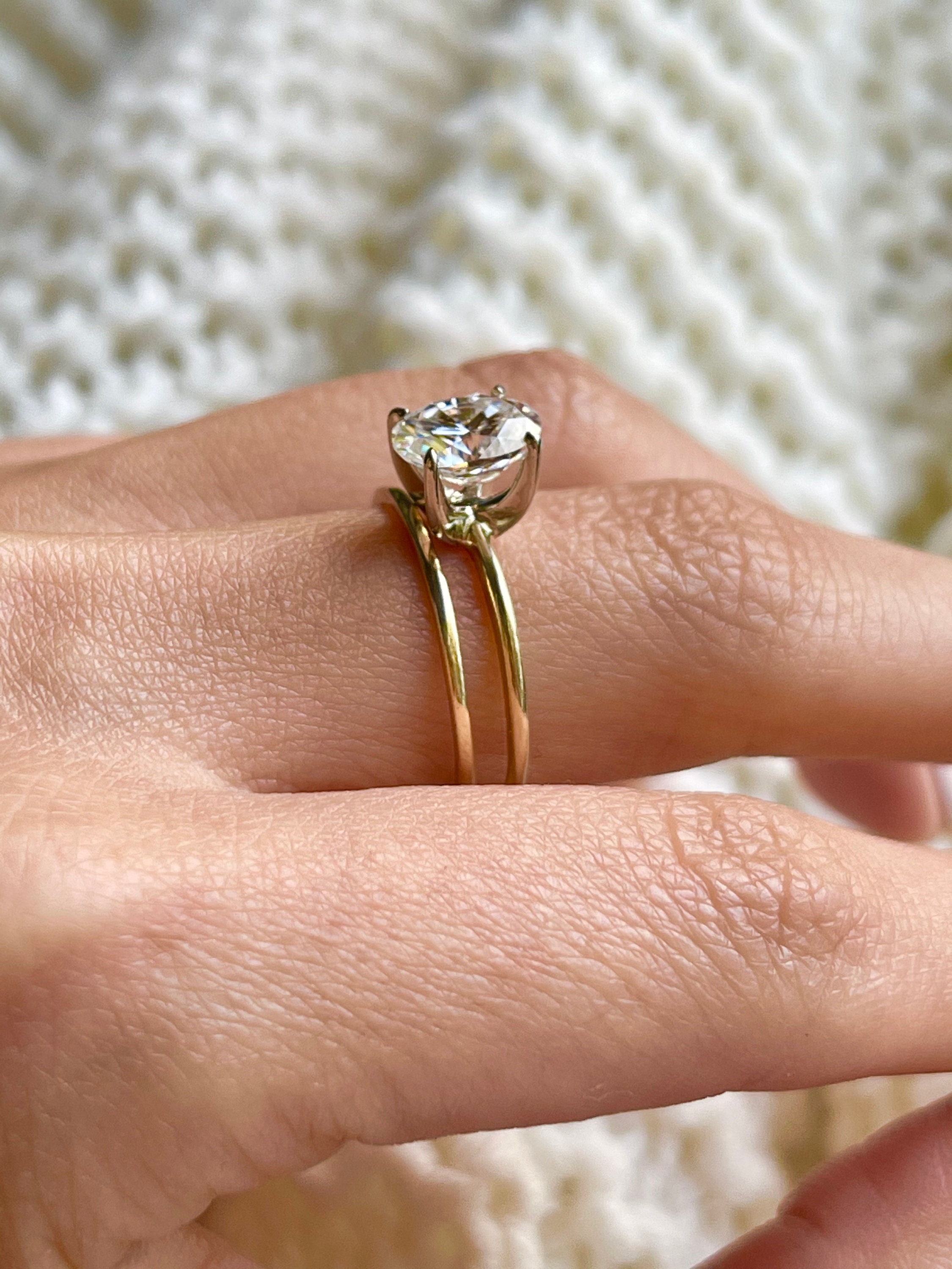 Simple Matching Band 14k Gold Wedding Band - Etsy