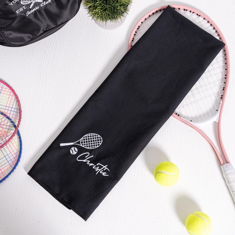 Personalized Embroidered Tennis Towel: Custom Name, Team Gift 26011501 ...