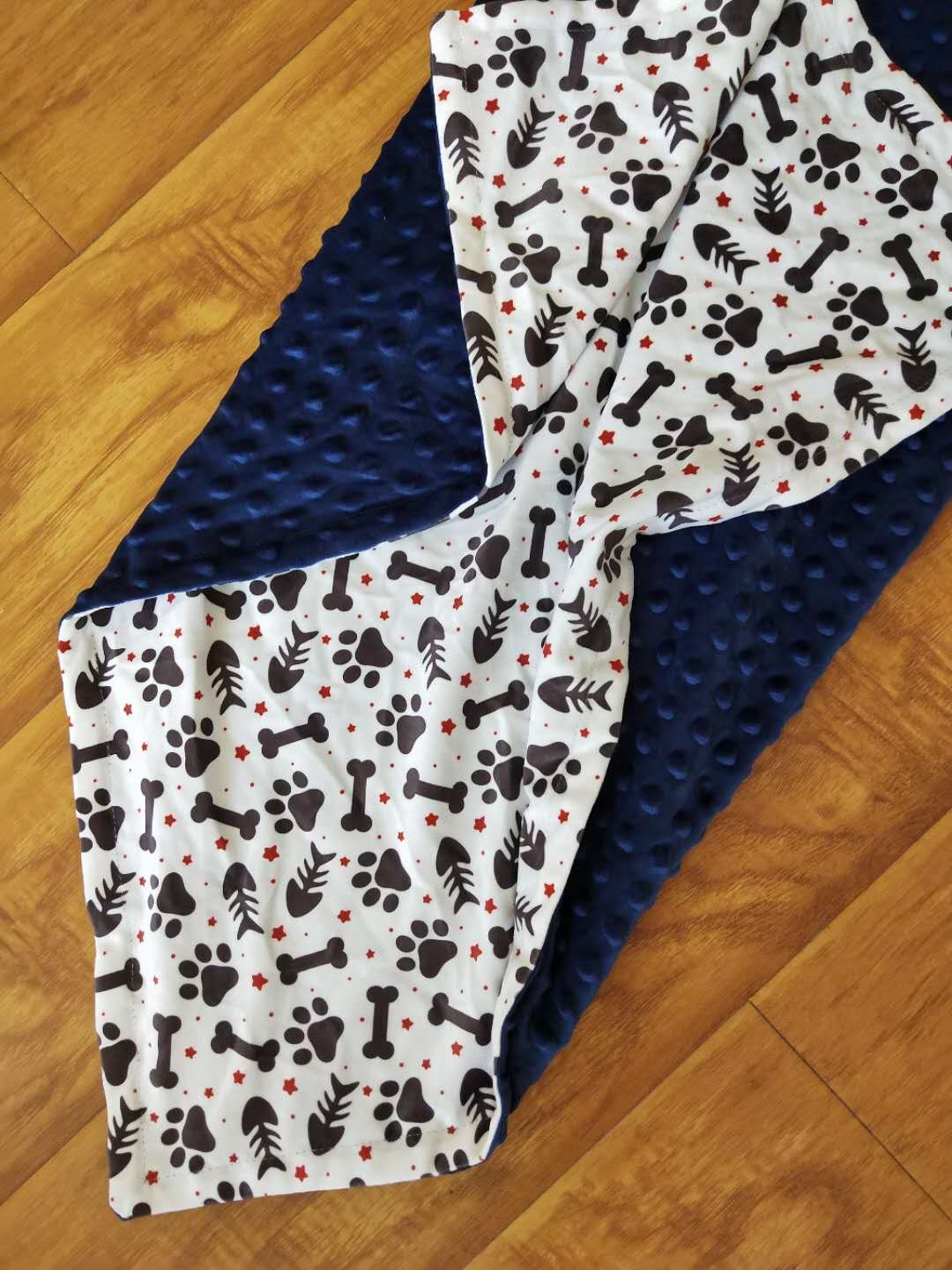 Pet Blanket Personalized Pet Blanket Custom Bone Puppy | Etsy