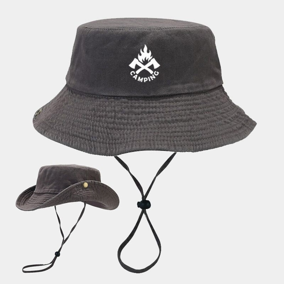 Custom Logo Bucket Hat Embroidered Outdoor Hat Hiking Hat Custom ...