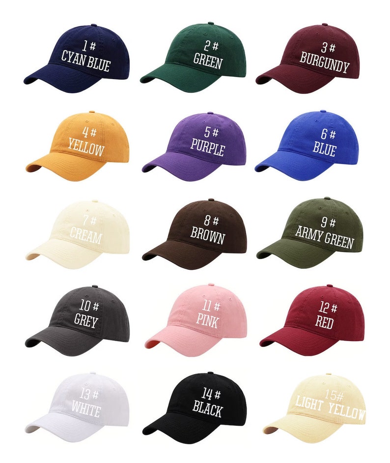 Personalized Custom Embroidered Hat Custom Logo Design Your Own Custom ...