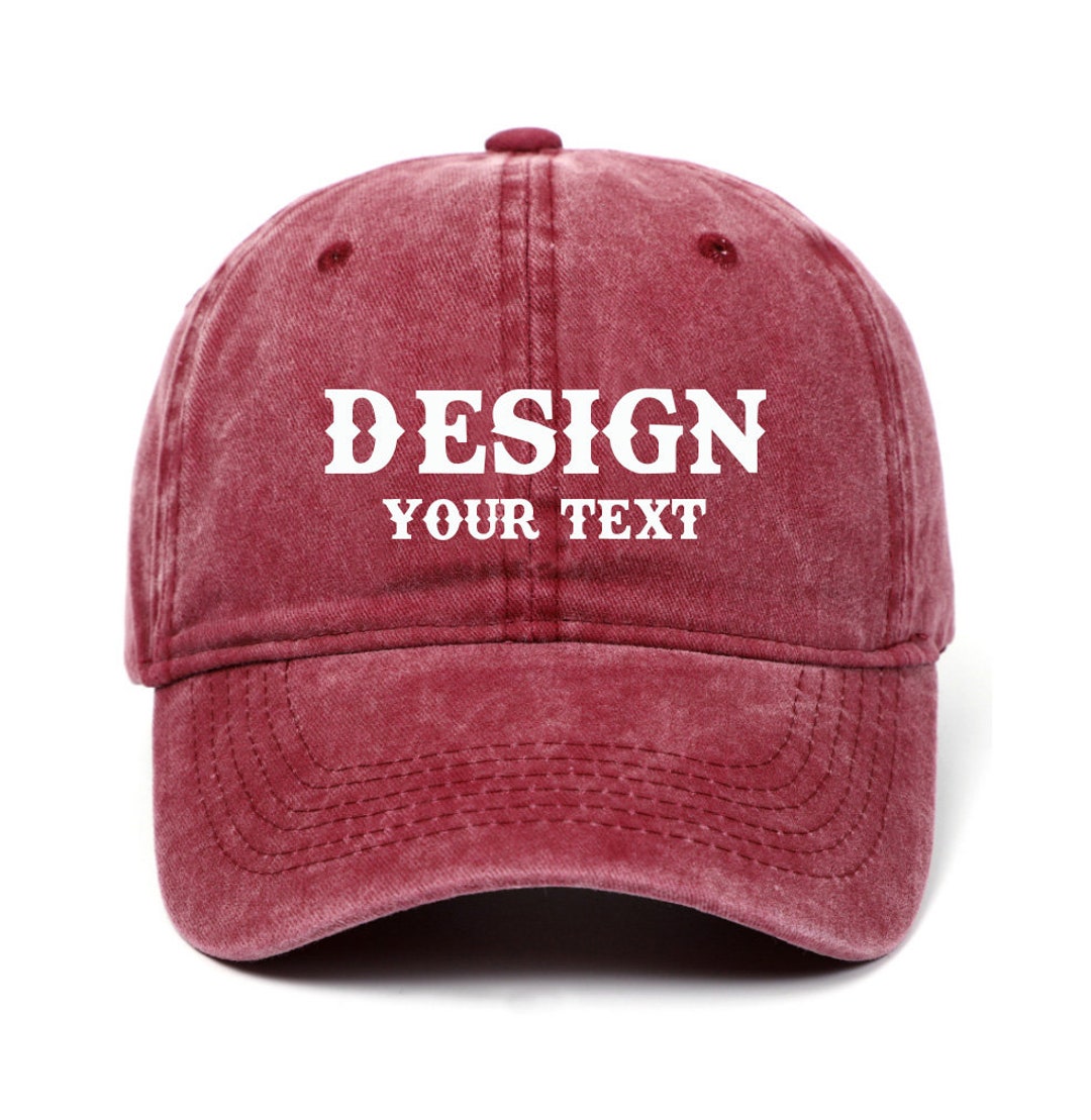 Custom Embroidered Hat Personalized Dad Cap Embroidery Logo Baseball ...