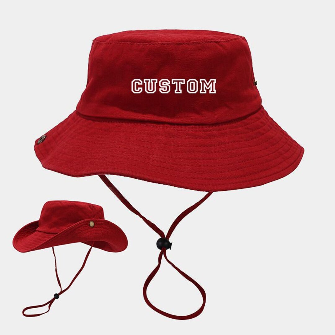 Embroidered Bucket Hat Custom Hat Hiking Hat Custom Personalization Sun ...