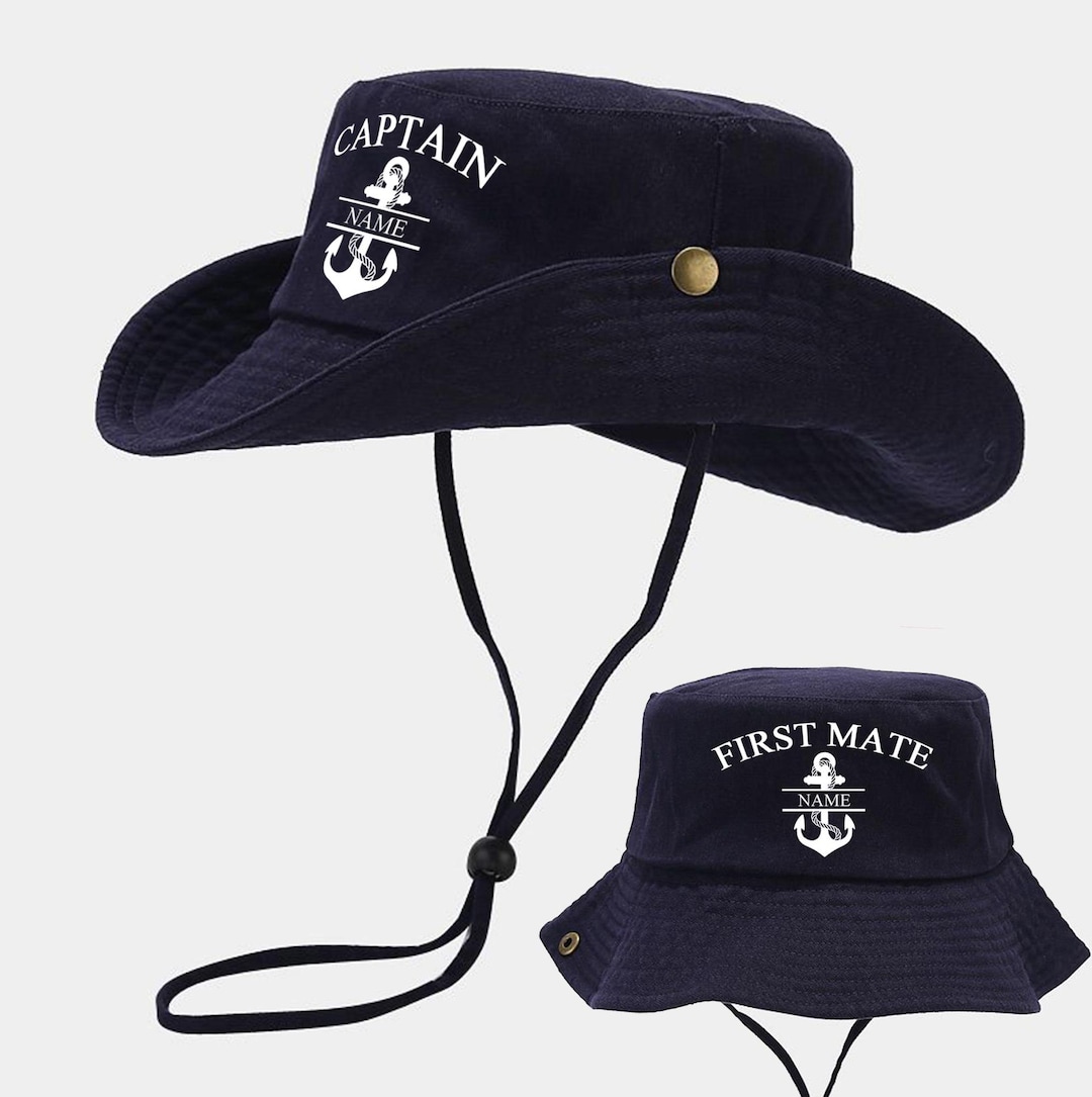 Captain Hat First Mate Unisex Bucket Hat Embroidered Hiking Hat ...