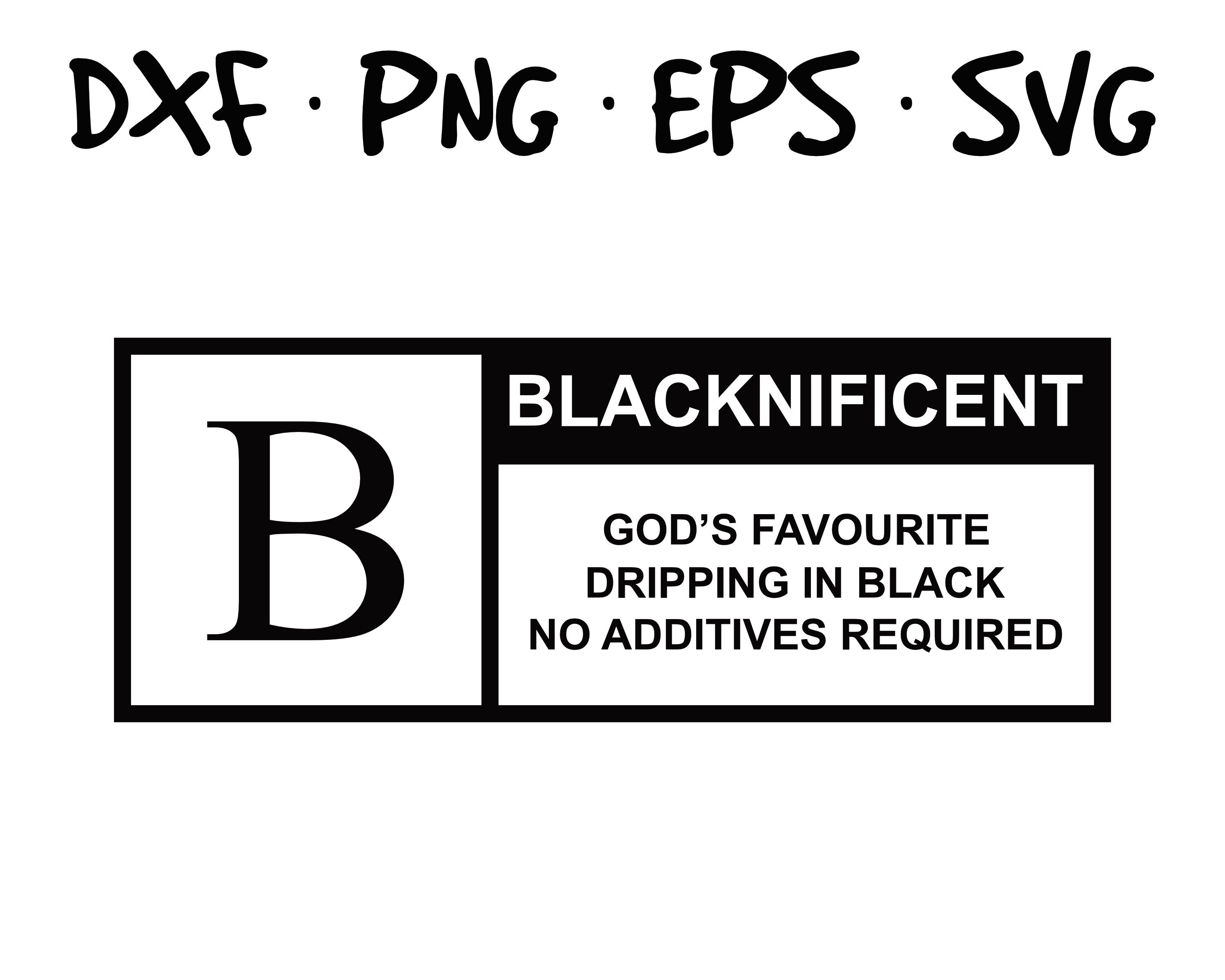 Blacknificent Rated Sign Black Woman Melanin black girl vector | Etsy