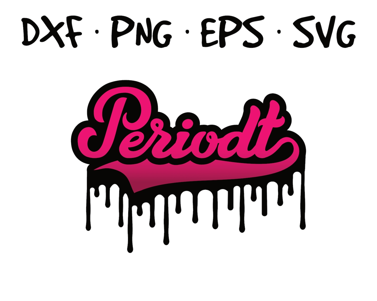 Periodt Drip Inspired Logo Vector SVG Files in Svg Png Eps | Etsy