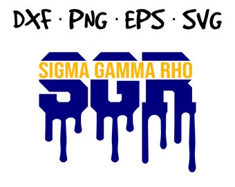 Sigma Gamma Rho Svg | Etsy