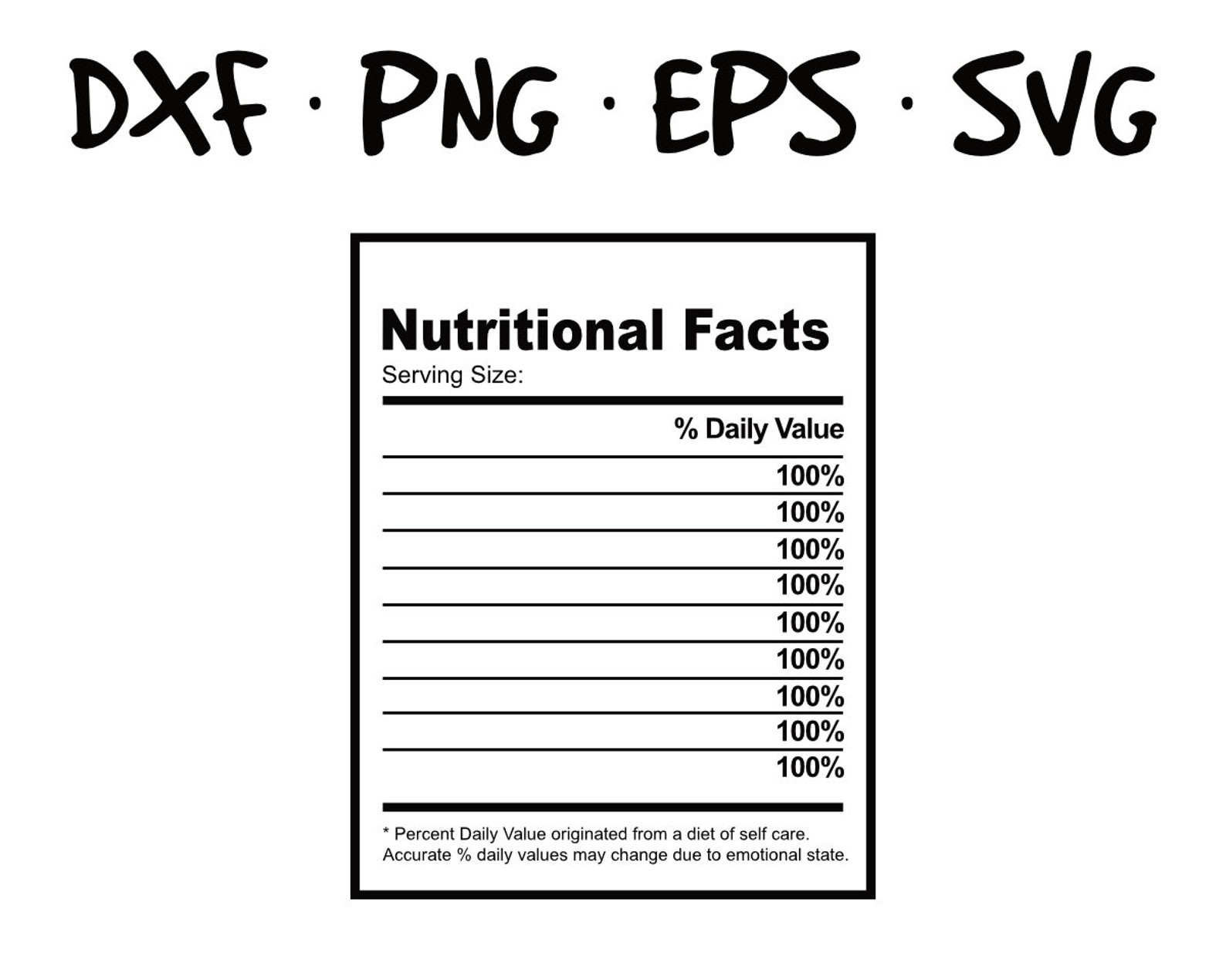 Custom Your Name Nutritional Facts Template Food Melanin - Etsy