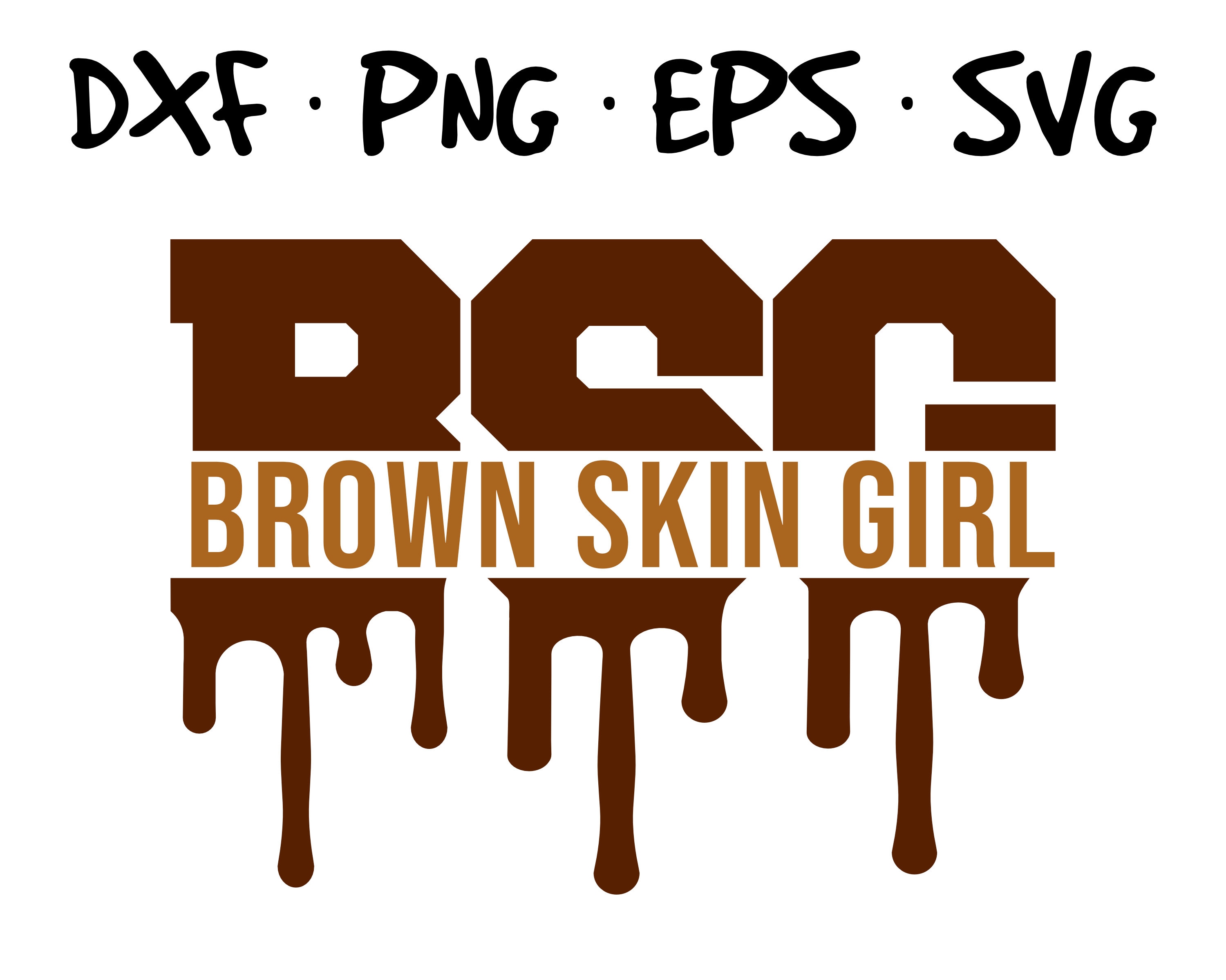 Brown Skin Girl Magic Dripping Melanin Shades African American - Etsy
