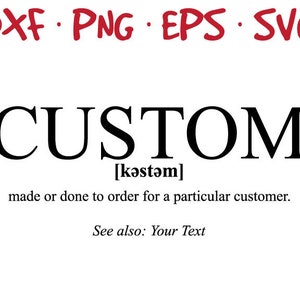 Custom Definition Your Own Text Meaning Dictionary Inspired Vector SVG ...