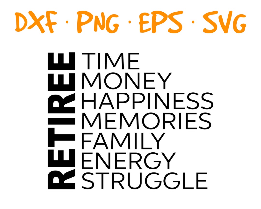 Retiree Retirement Nutritional Facts Template Food Senior - Etsy