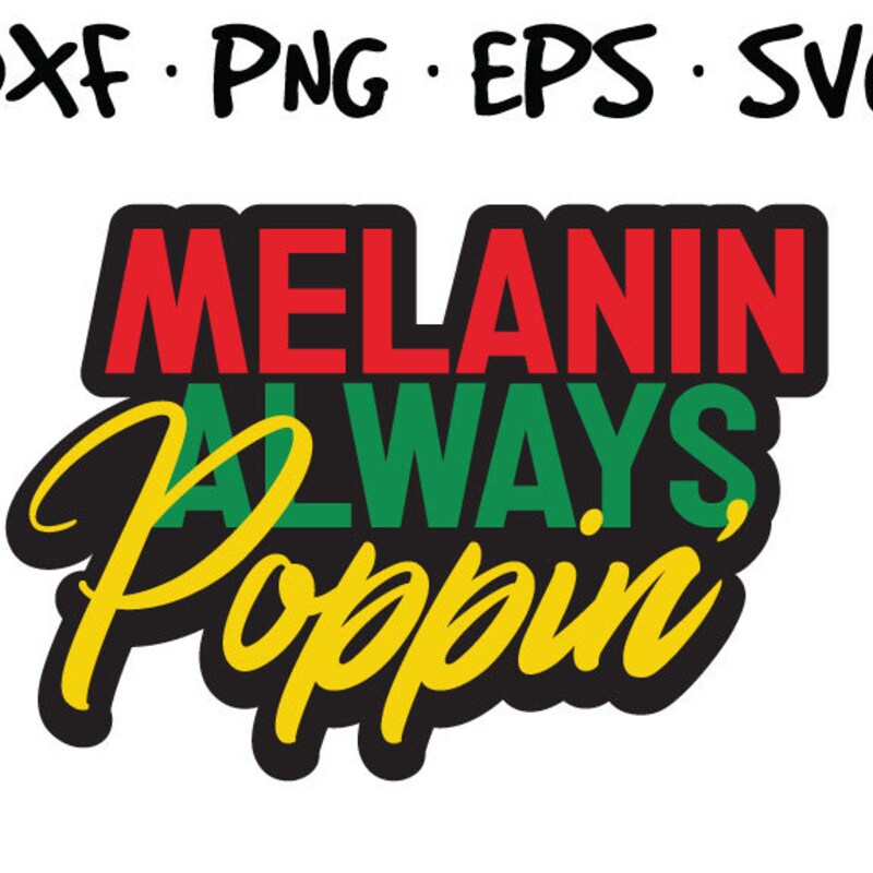 Melanin Poppin Svg - Etsy