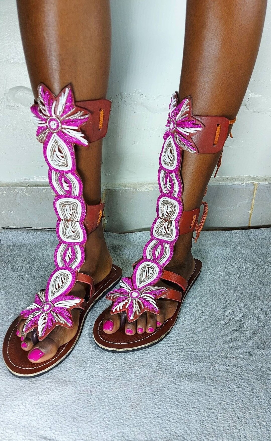 African Gladiator Sandals, Maasai Sandals, African Sandals Women ...