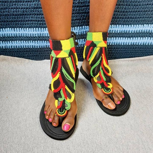 African Sandals - Etsy
