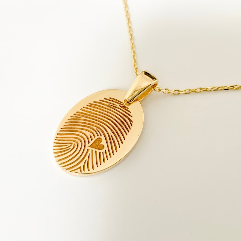 Fingerprint Necklace - Etsy