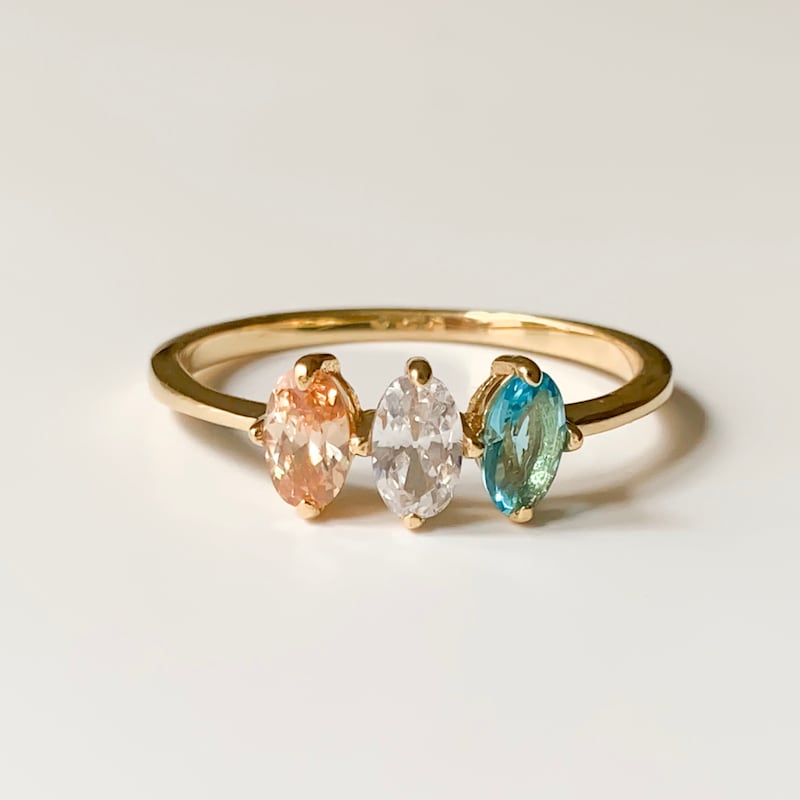 Stone Filled Rings - Etsy