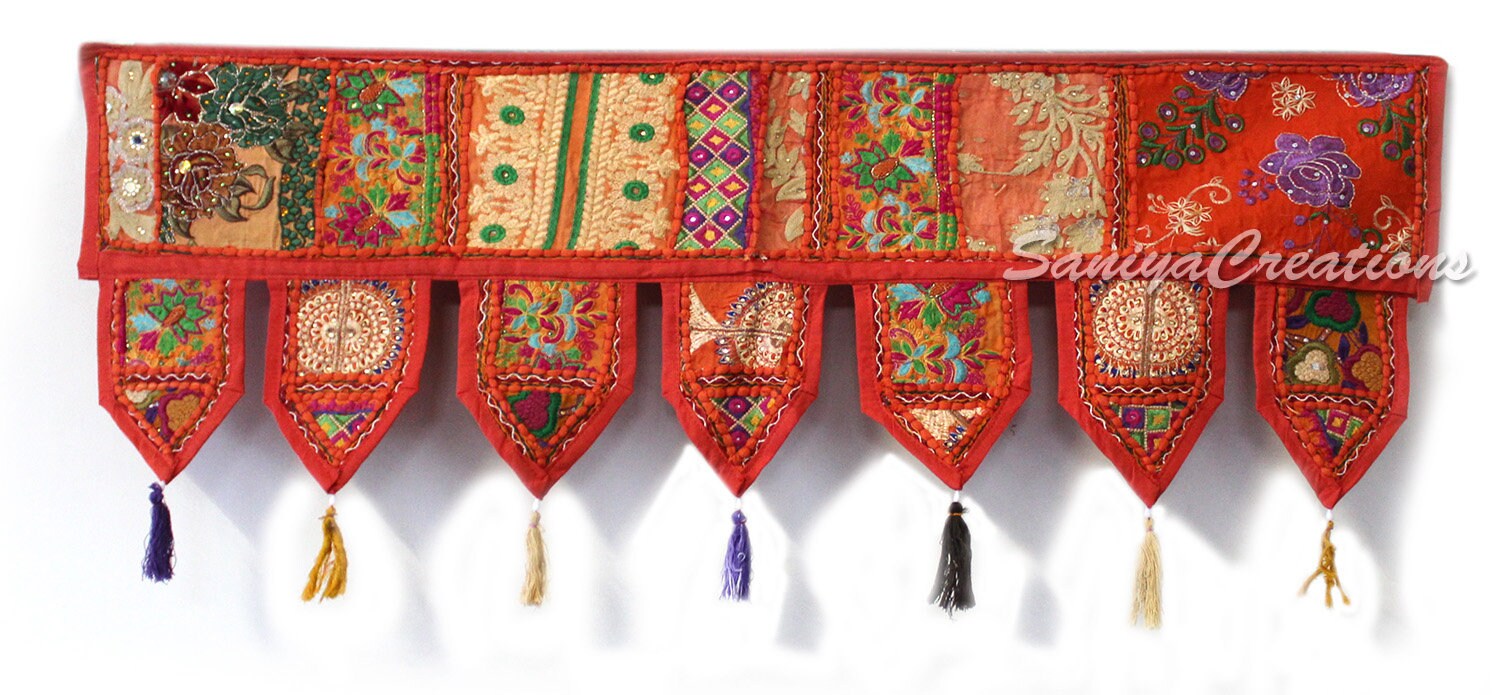 Handmade Patchwork Toran Indian Door Wall Hanging Toran Window ...