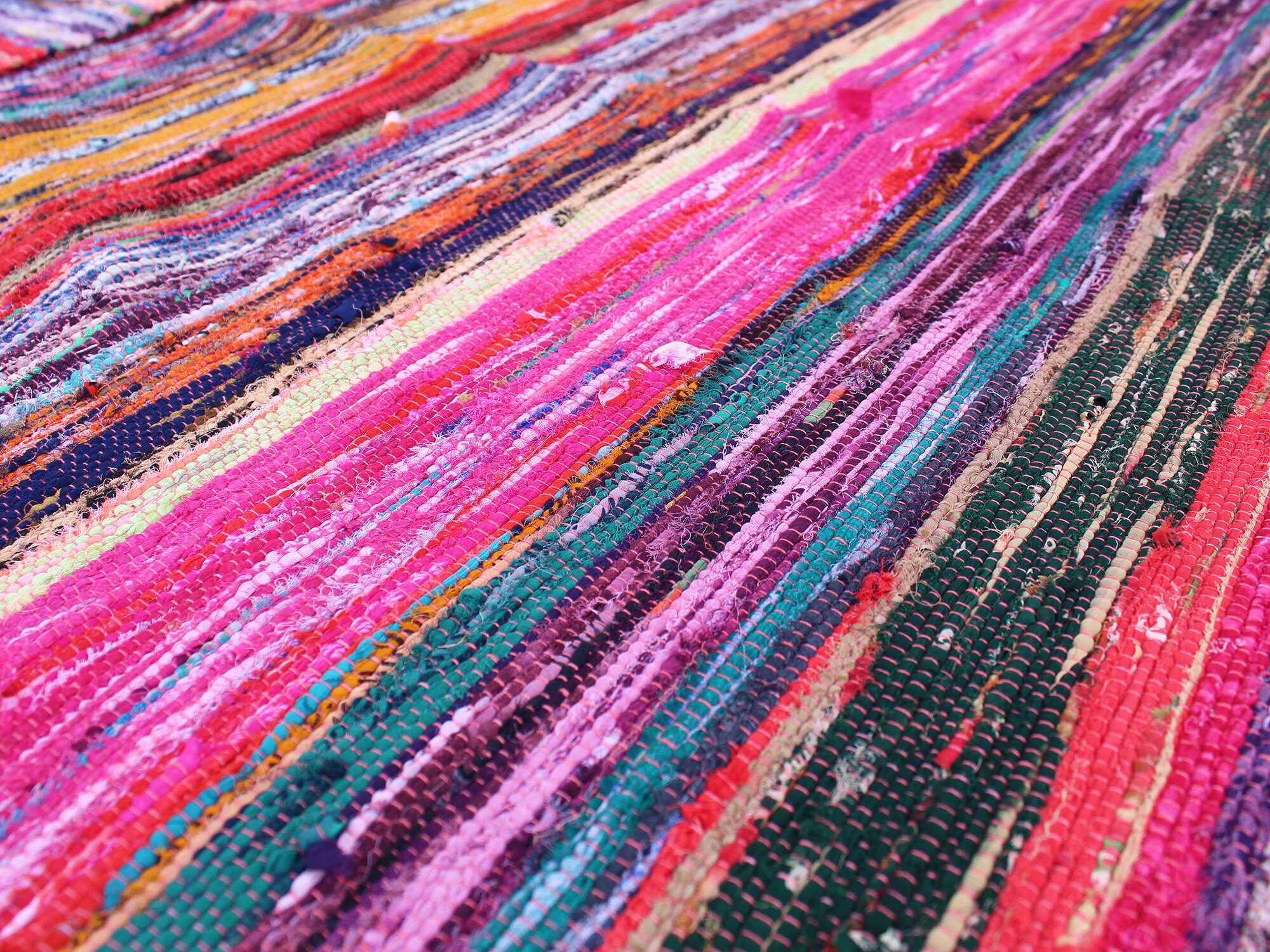 3x5 Ft Handmade Carpet-large Chindi Rug Area Rag Rug 4x6 Ft - Etsy