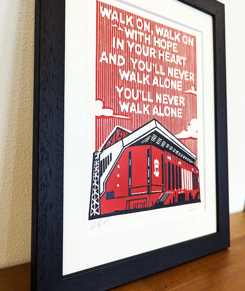 Anfield YNWA Original Lino Print - Etsy