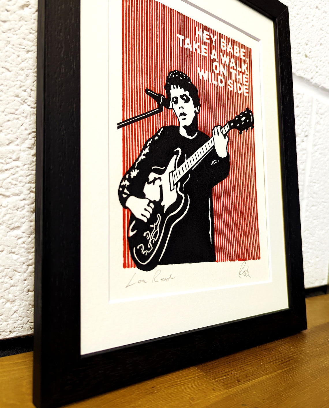 Lou Reed Original Lino Print - Etsy UK