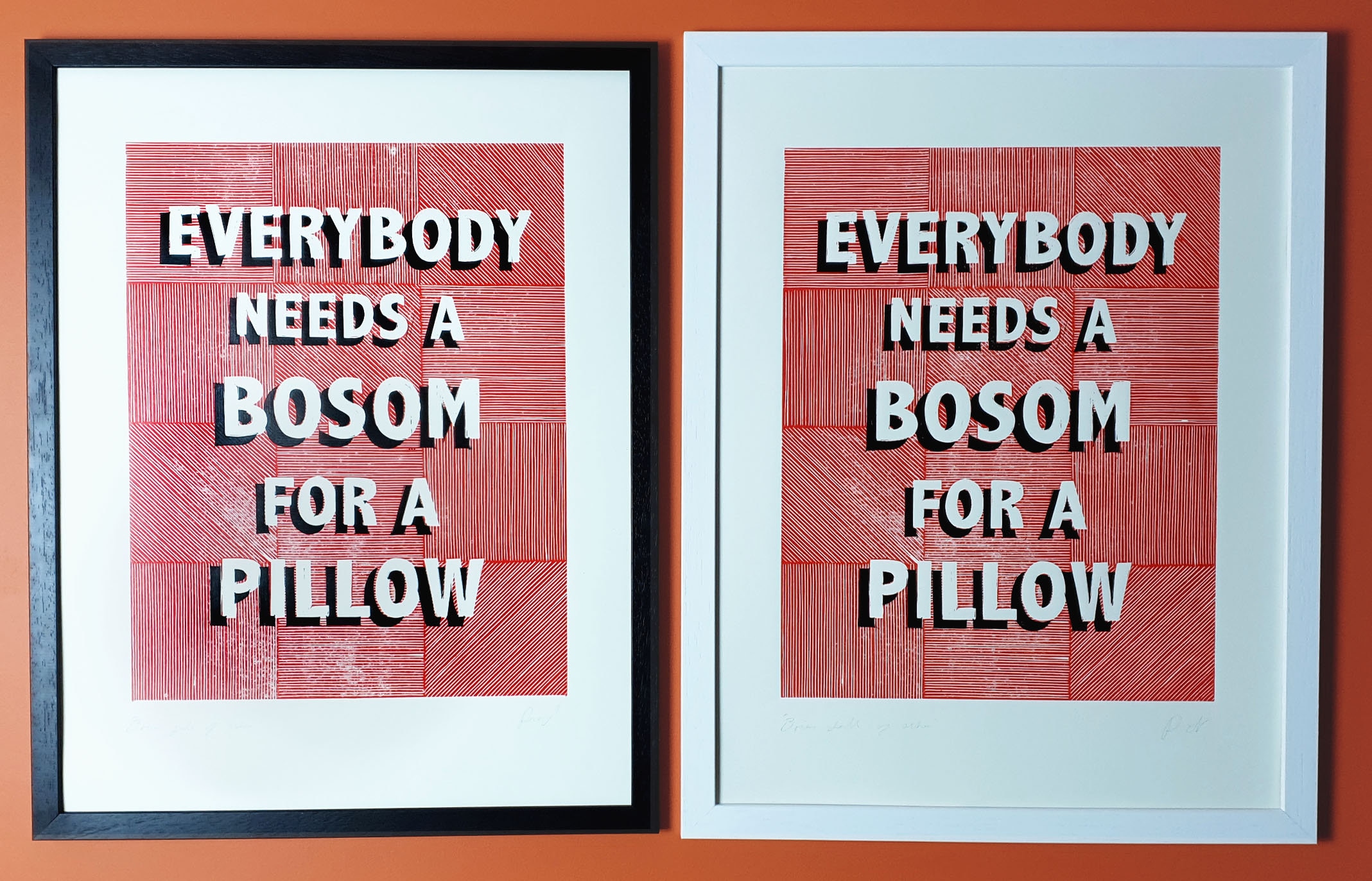 Everybody Needs Lino Print - Etsy