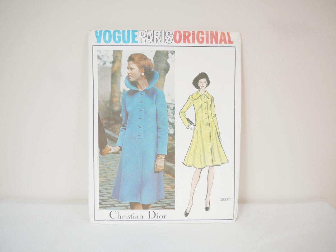 Vintage 1960s Vogue Christian Dior Jacket Sewing Pattern 2671 Uncut ...
