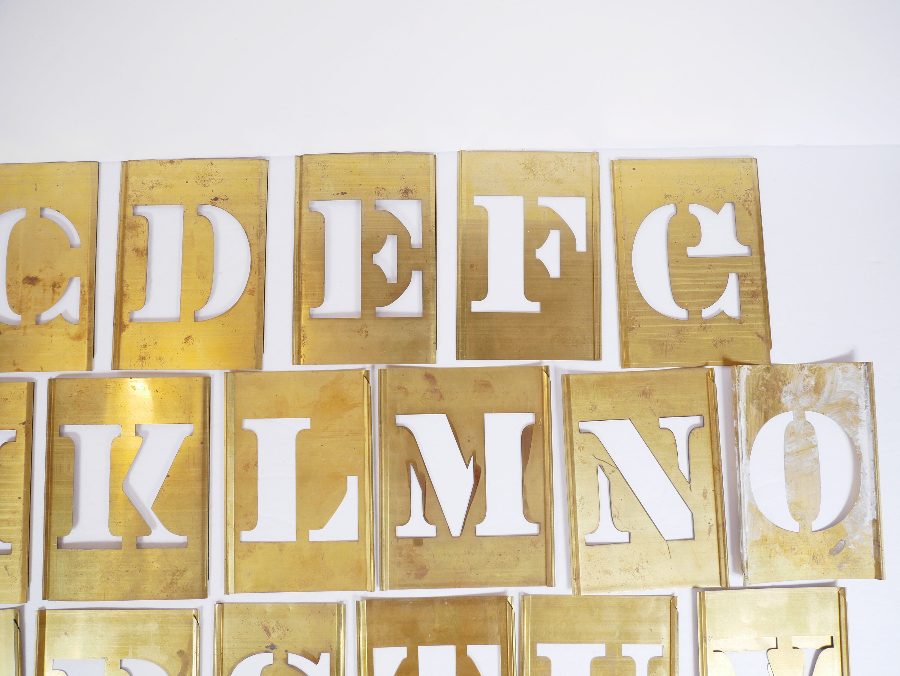 Pick Your Letters Reeses Adjustable Brass Stencils - Etsy