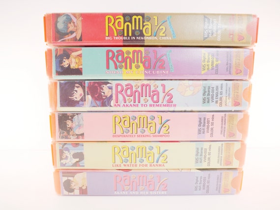 Ranma 1/2 Dubbed Oavs and Movies on VHS Tape | Etsy