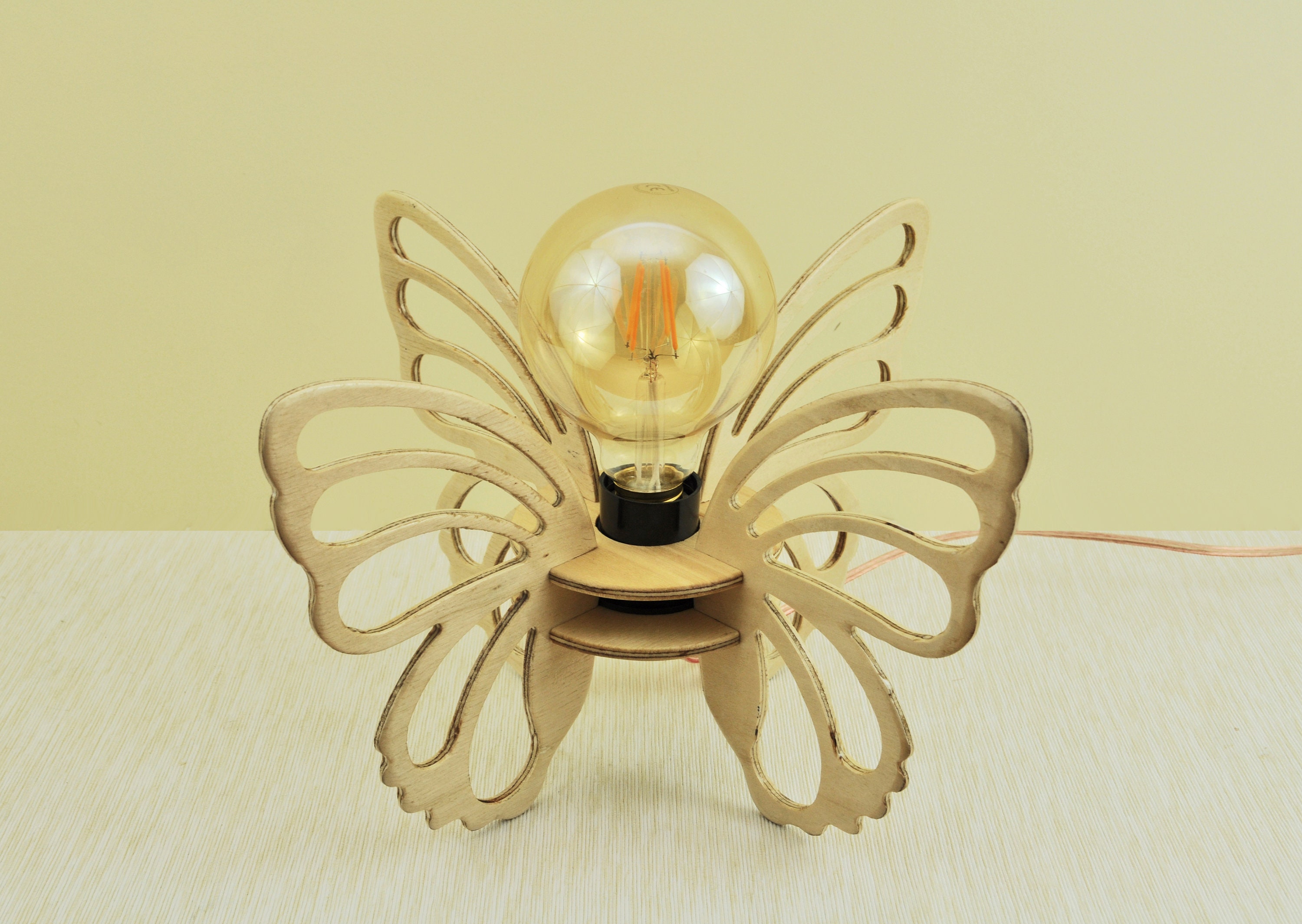 Butterfly Lamp Artistic Nature Design Lamp Unique Handmade - Etsy India