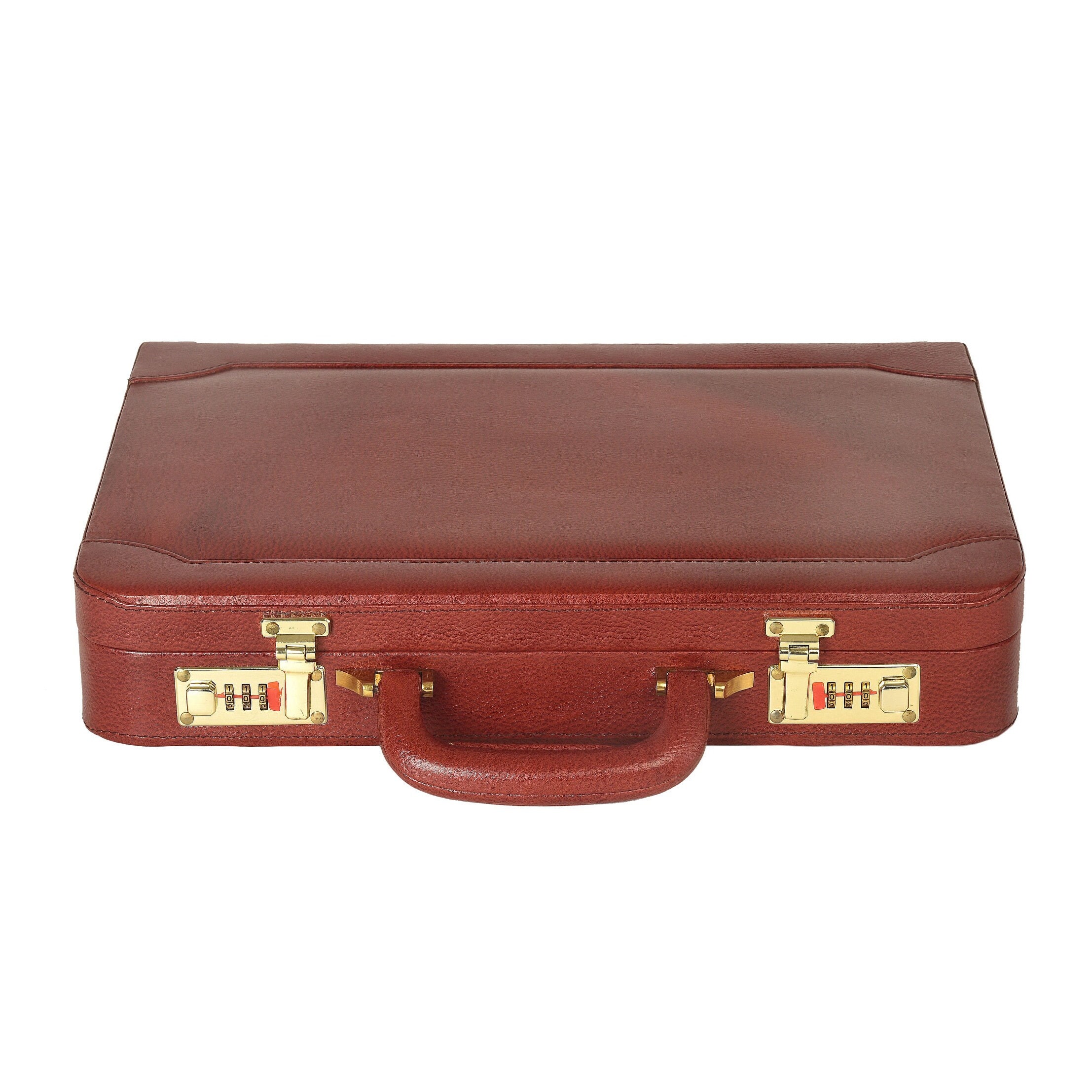 Genuine Leather Attache Briefcase Business Handbag for Men 14 - Etsy