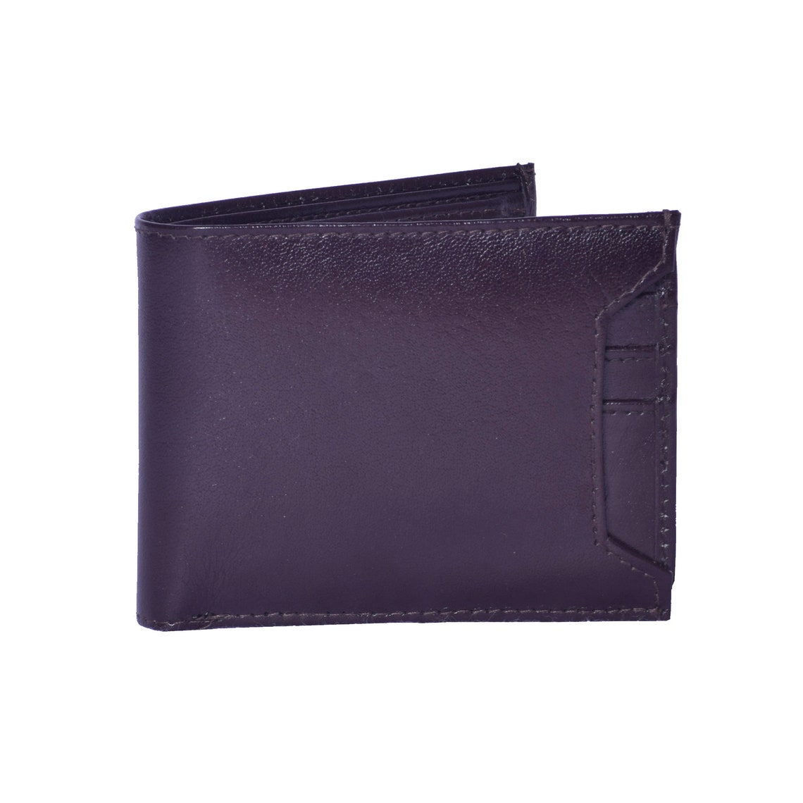 Genuine Buff Leather Wallet for Men Leather Money Purse Credit | Etsy