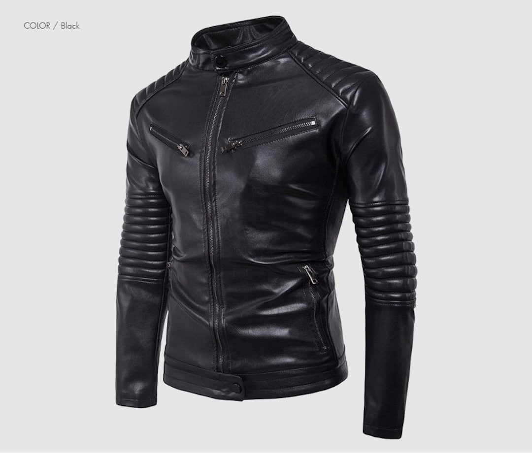 Custom Made Leather Jacket for Mens, Soft Leather Biker Jacket for Men ...