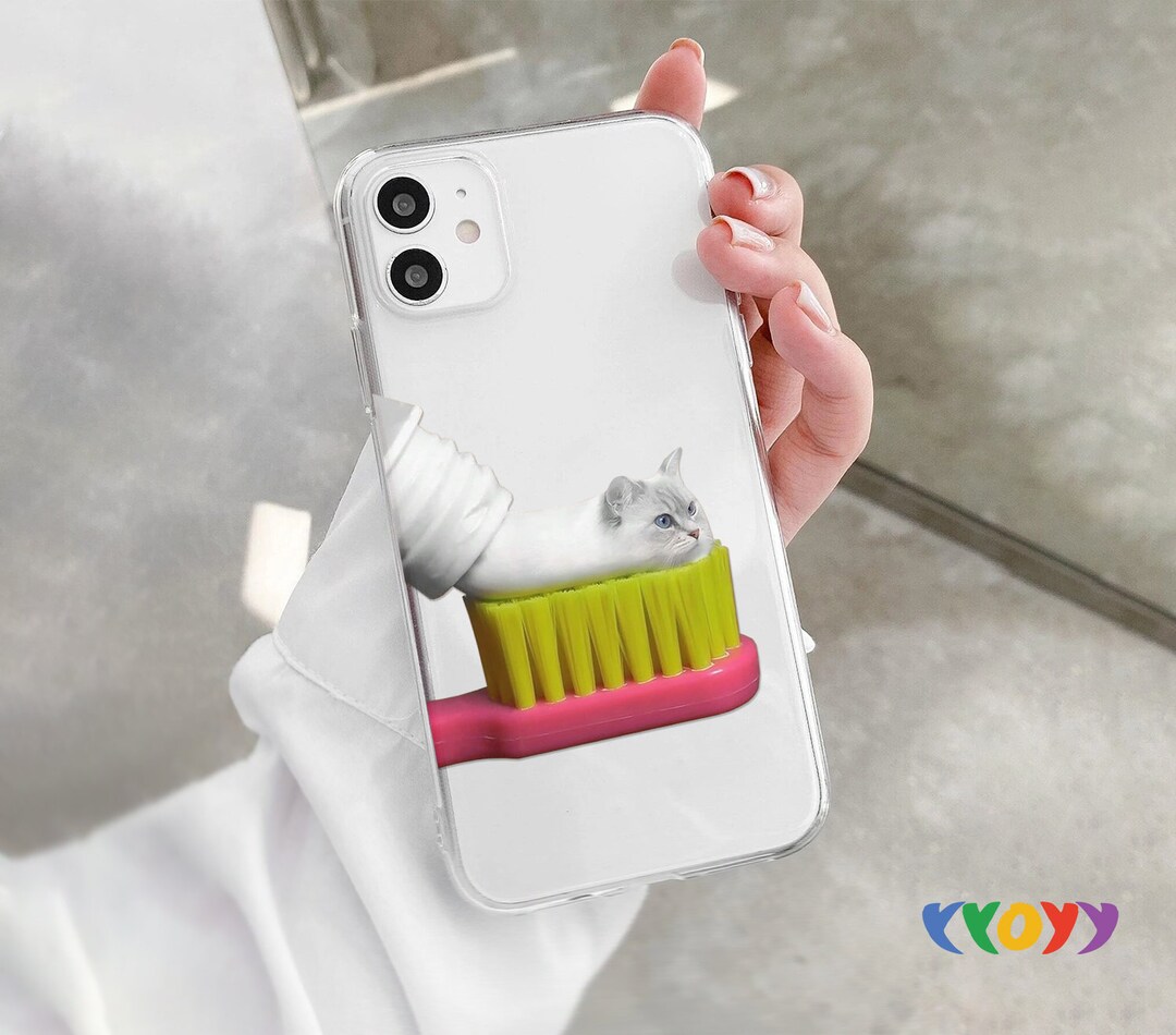 Cat Toothpaste Clear Case Oneplus Nord N10 Pixel 7a 6a Google Pixel 8 7 ...