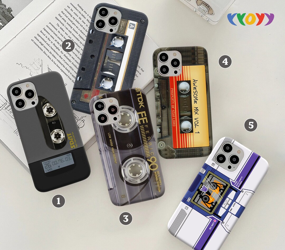 Retro Cassette Case iPhone 15 Pro Max iPhone 14 Plus iPhone 12 13 Mini ...