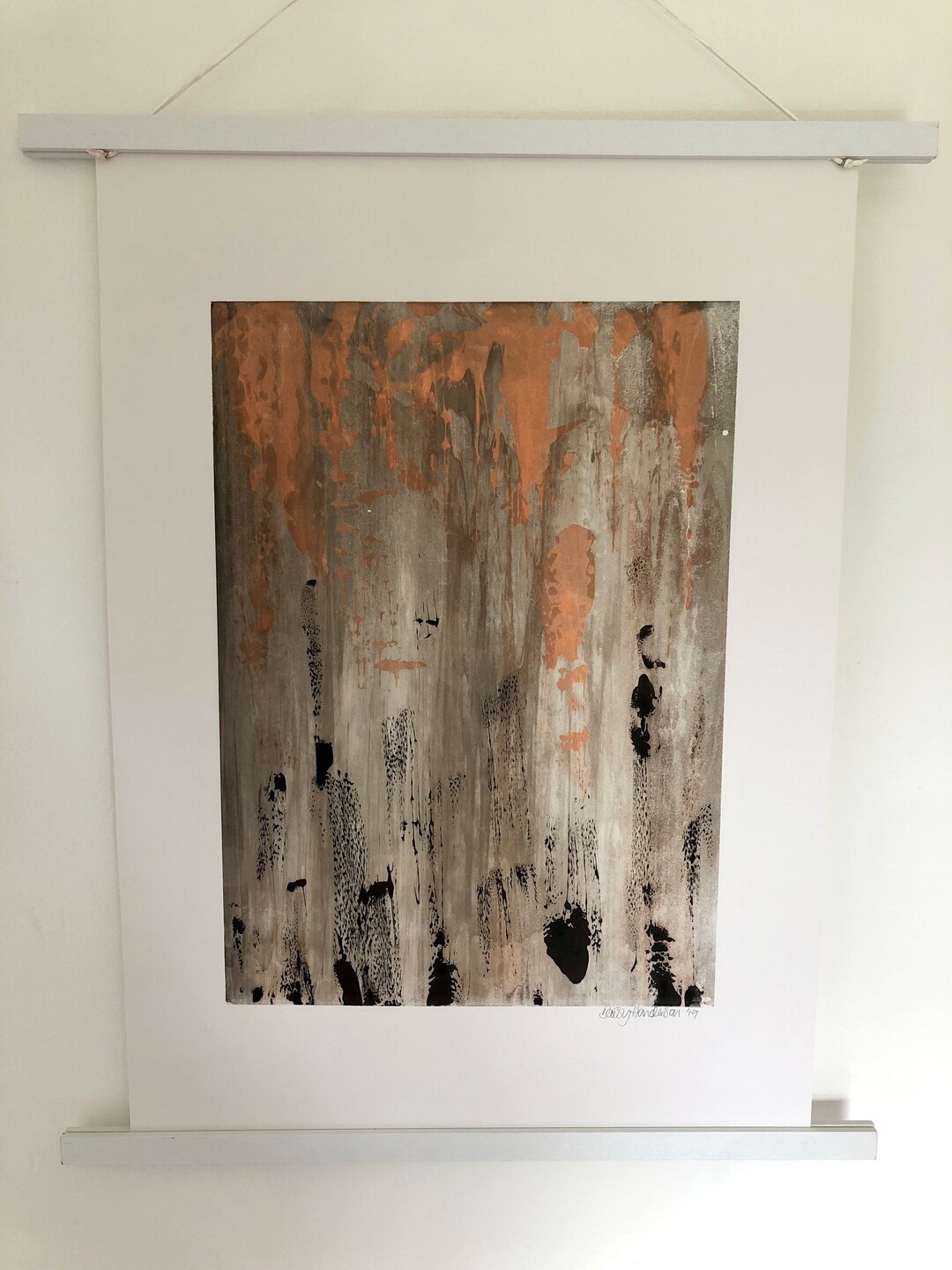 BLACK & COPPER MONO 3 • Original Hand Pulled Screenprint, Signed Mono ...
