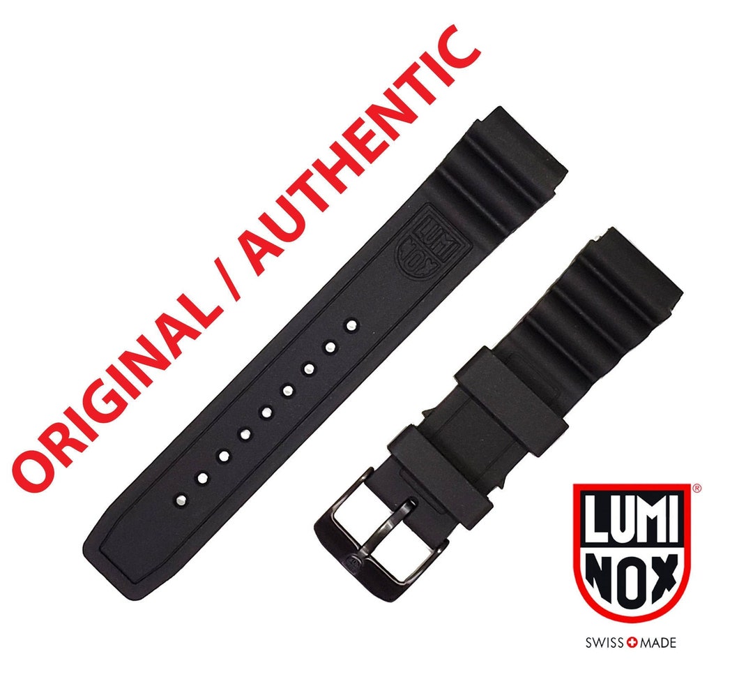 Luminox Black Rubber Original Watch Band Strap IRB 22mm 3000 3900 8400 ...