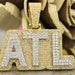 1.6 ATL Customize Any Letter Symbol/name/number Hip Hop Pendant ...