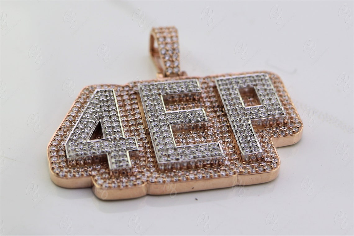 4EP Gold Finish White and Rose Gold Two Tone Personalized | Etsy