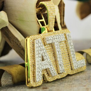 1.6 ATL Customize Any Letter Symbol/name/number Hip Hop Pendant ...