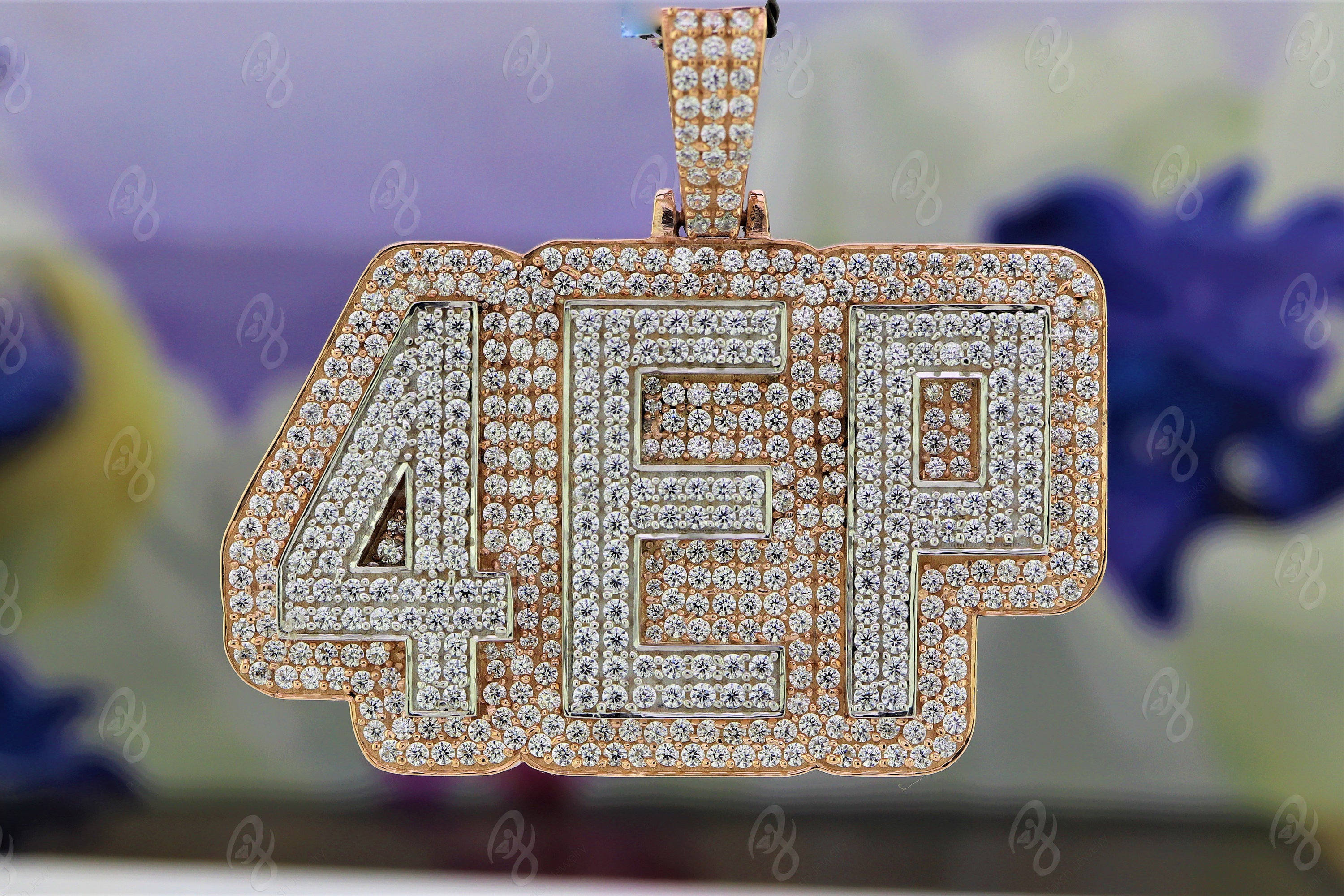 4EP Gold Finish White and Rose Gold Two Tone Personalized - Etsy