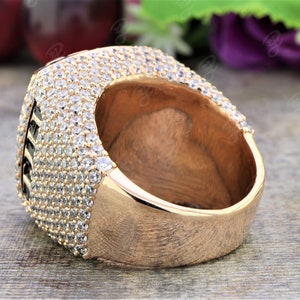 Championship Ring Hip Hop Customize Trendy Design Silver Ring Brand ...