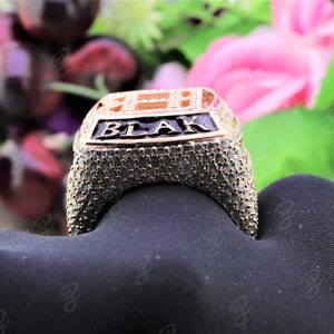 Championship Ring Hip Hop Customize Trendy Design Silver Ring Brand ...