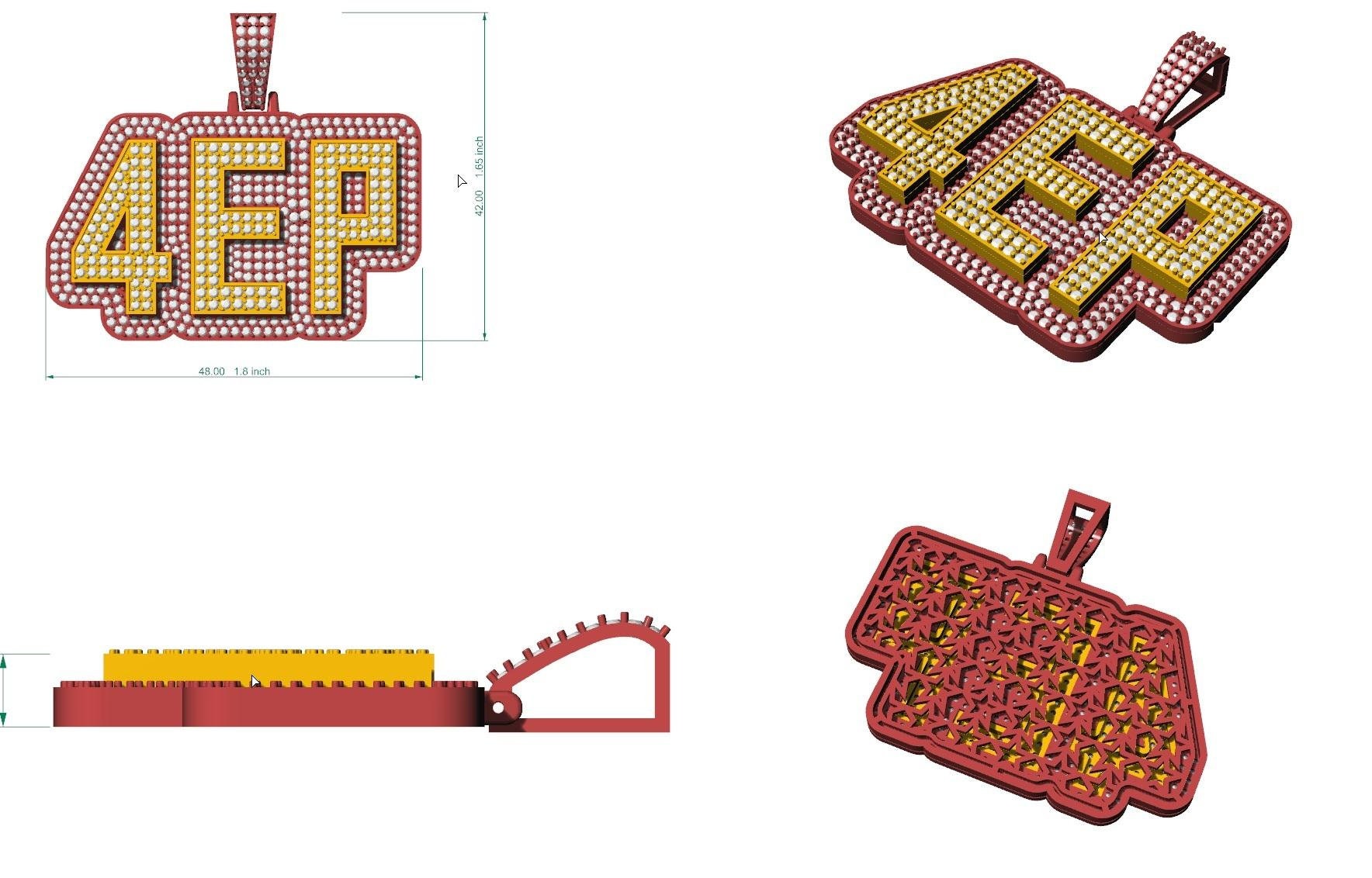 4EP Gold Finish White and Rose Gold Two Tone Personalized | Etsy